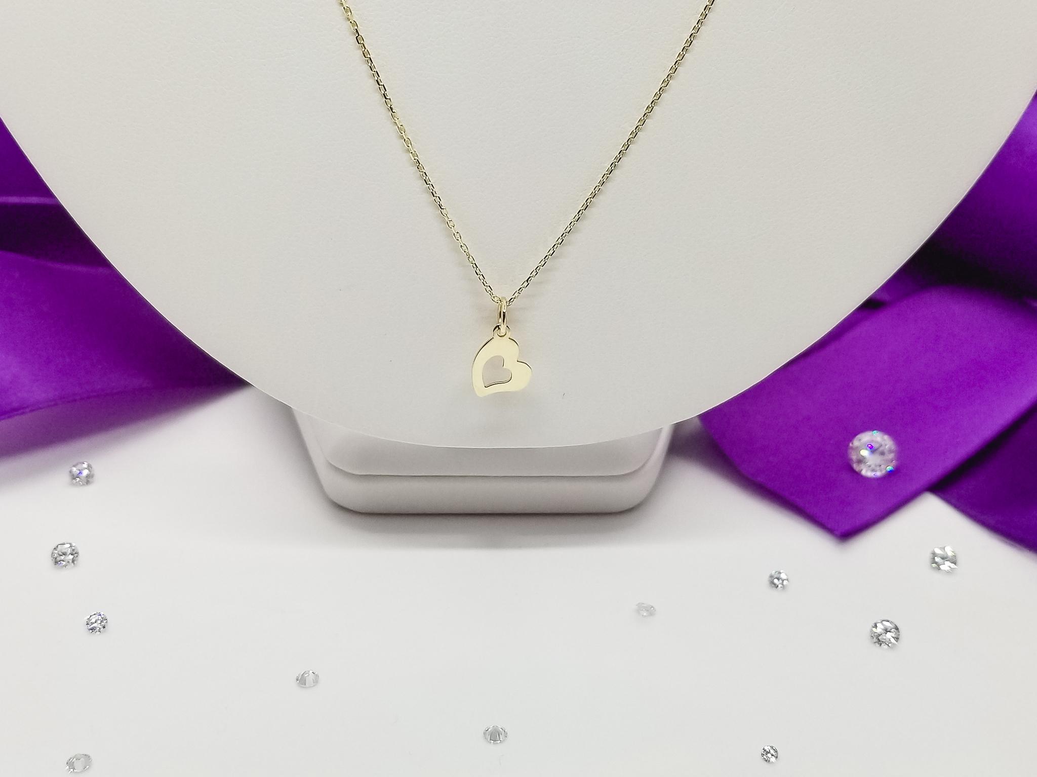 MEDALION INIMA DIN AUR 14K FATI 140.